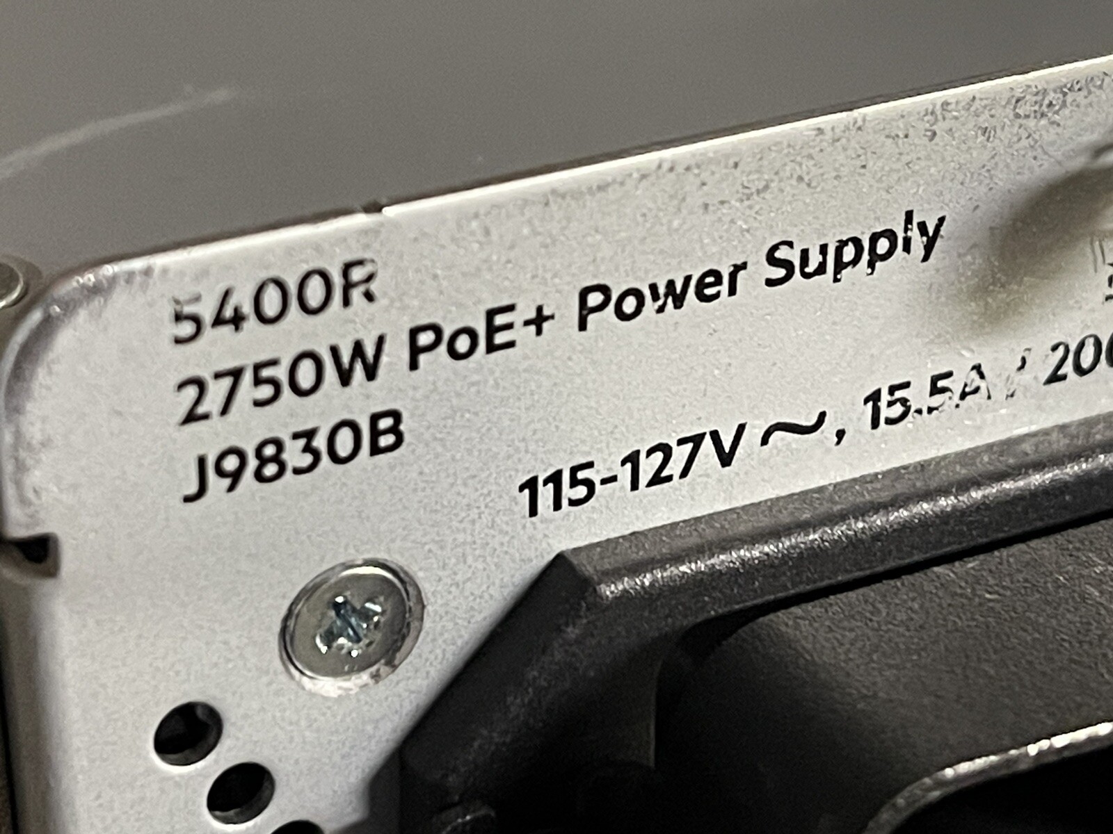 J9830B HP Aruba 5400R 2750W PoE+ zl2 Power Supply USED | eBay