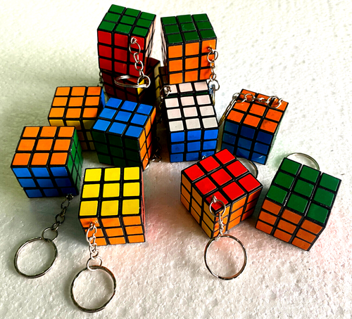 Mini Cubical Keychain Puzzle Brain Teasure Toy 3X3 CM - 12 Pieces | eBay