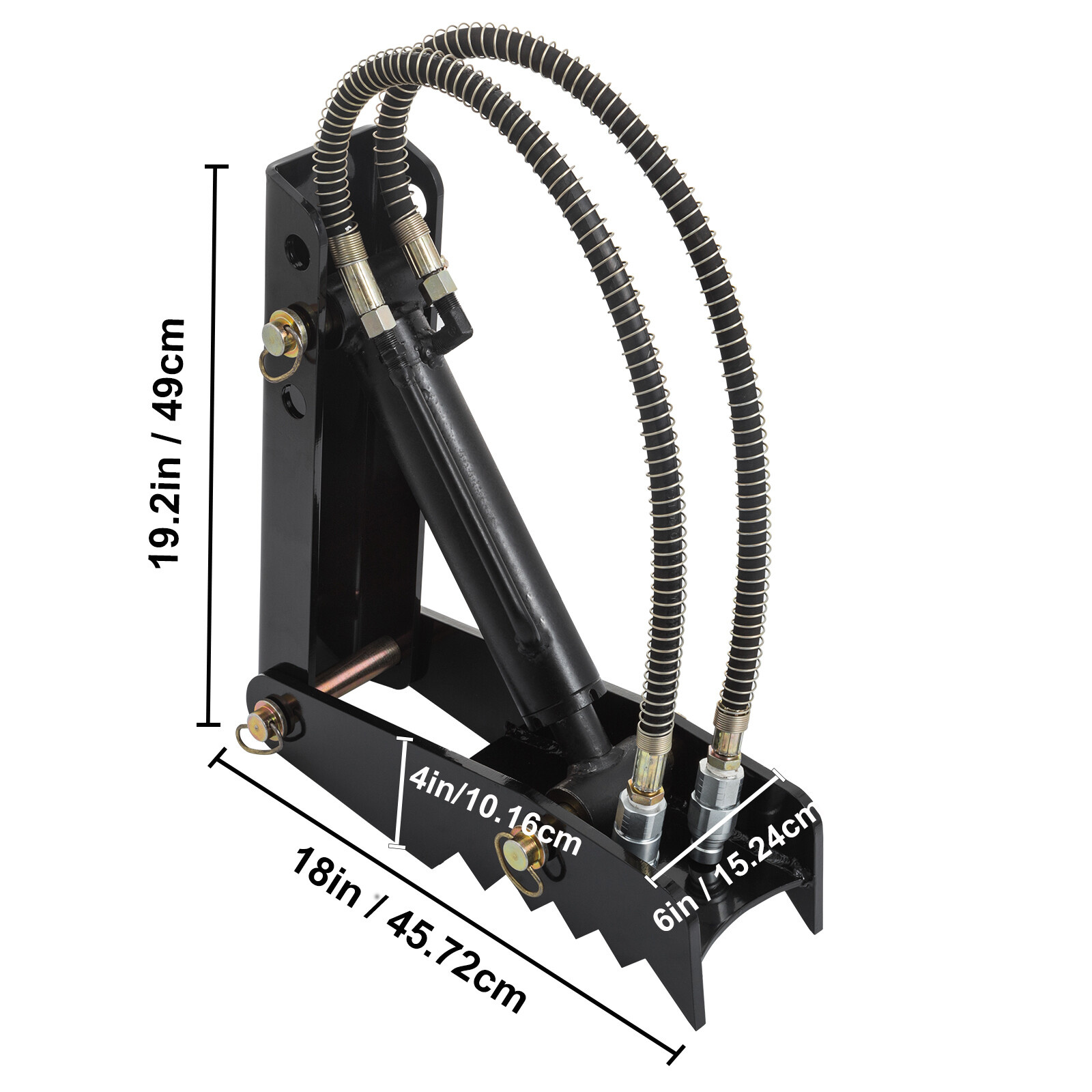 VEVOR 18" Backhoe Thumb 1/2" Steel Plate Excavator Universal Claw for ...