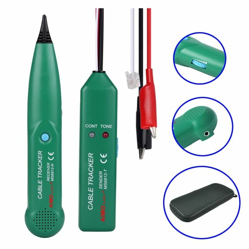 Aimometer MS6812 Telephone Line Tracker Cable Tracer Wire Network Cable ...