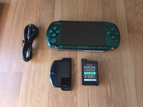 Sony PSP-3000 PSP 3000 Console Spirited Green SG Working Tested (Read ...