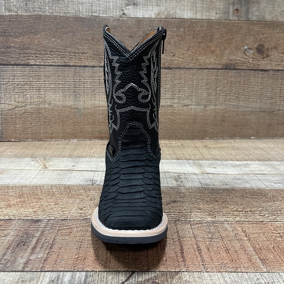 Kids Python Cowboy Leather Boots Western Rodeo Made In Mexico Botas ...