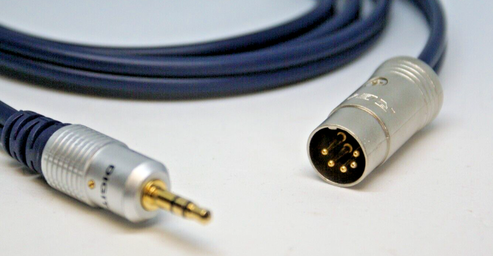 Bang Olufsen to Ipod iPhone MP3 Gold 5 Pin DIN to 3.5mm 4ft Audiophile ...