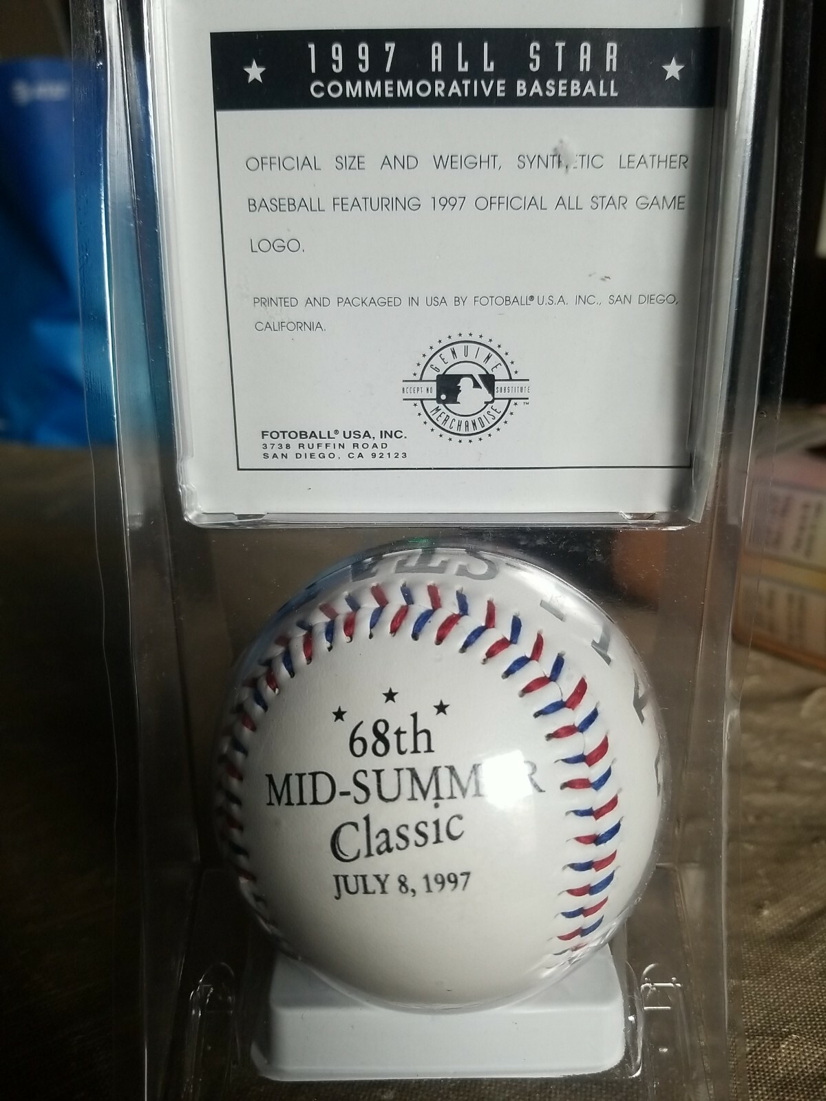 1997 MLB All-Star Game Commemorative Baseball JACOBS FIELD | eBay