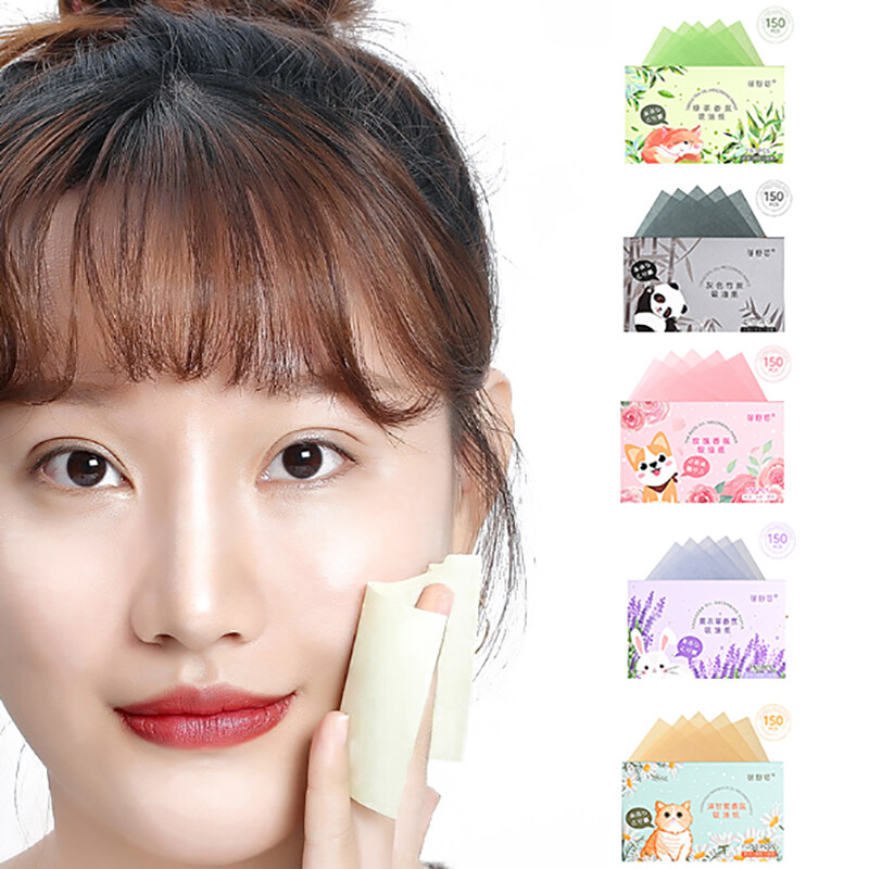 150pcs Facial Oil Control Film Absorbing Tissue Portable Blotting ...