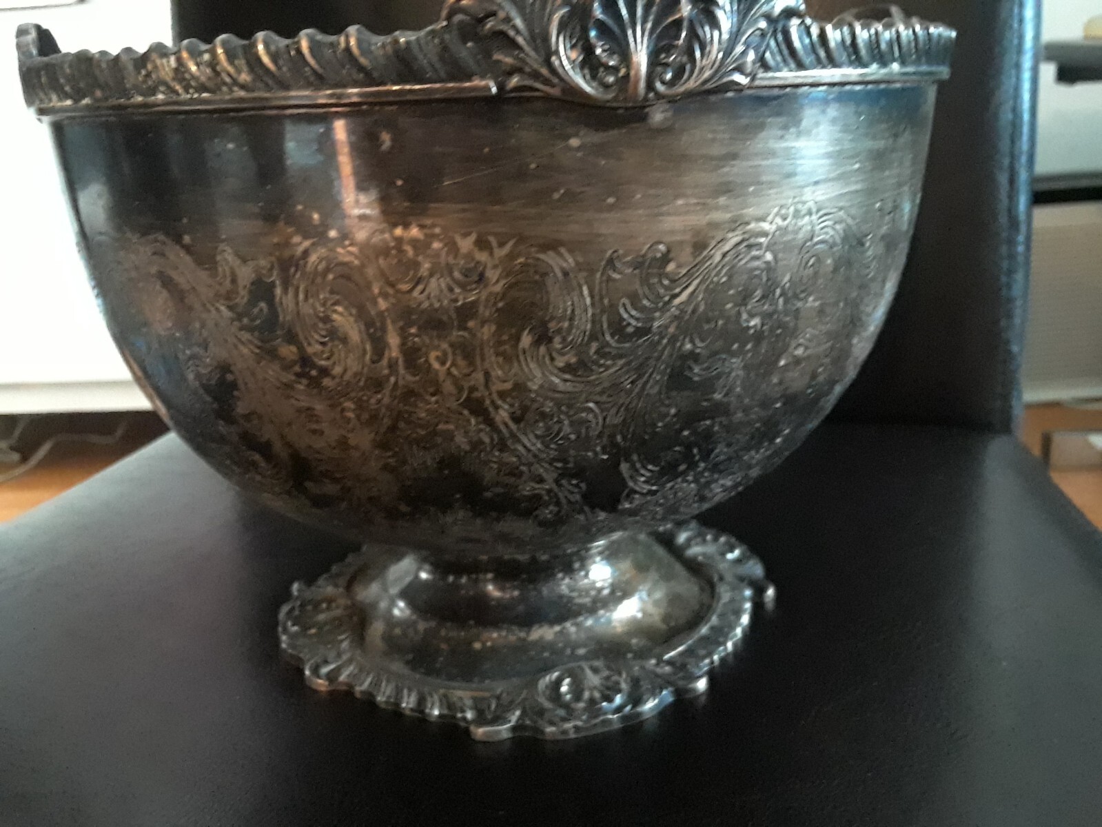 English Sheffield Silver Plated Over Copper Footed Fruit? Bowl Art ...