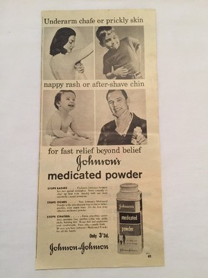 Original JOHNSON & JOHNSON AD RETRO 1956 AUSTRALIAN Vintage Print ...