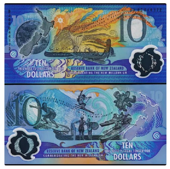 2000 New Zealand 10 Dollars 200th COMM. P 190 Banknotes UNC NEW | eBay