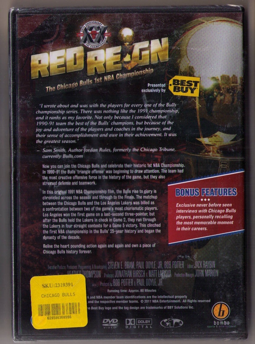 RED REIGN - 1991 NBA Champions Chicago Bulls Basketball - new | eBay
