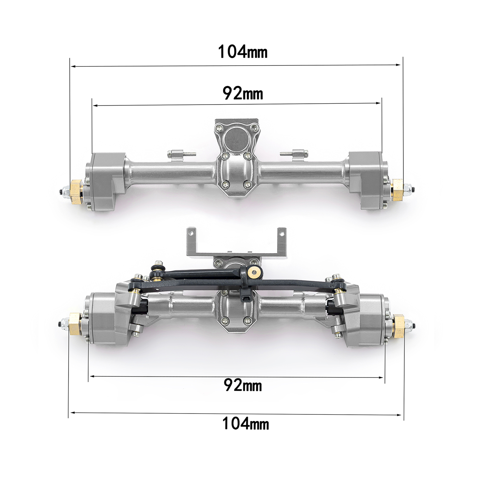 Car Front Axle Rear Axle Alloy Axles Replacements for 1/24 E2I0 | eBay