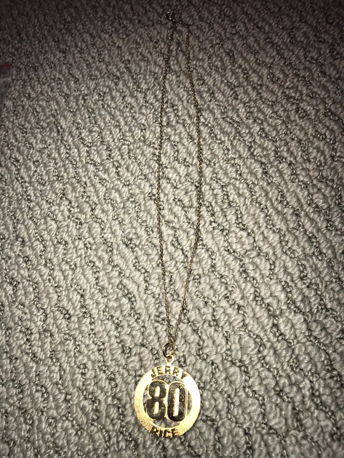 vintage jerry rice 49ers gold chain necklace pendant | eBay