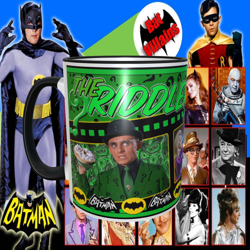 The Riddler Batman Original Series Villains 11oz Ceramic Coffee Mug NEW ...
