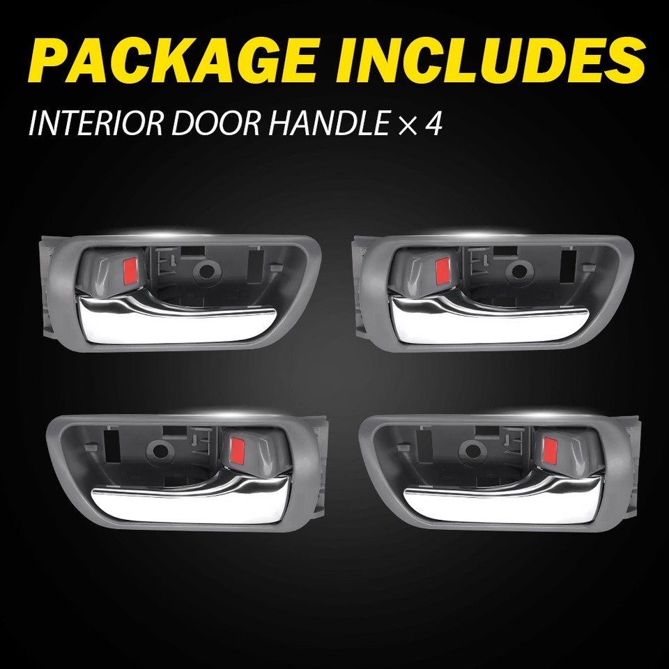 4PCS For 2002-2006 Toyota Camry Inside Door Handle Front Rear Driver ...