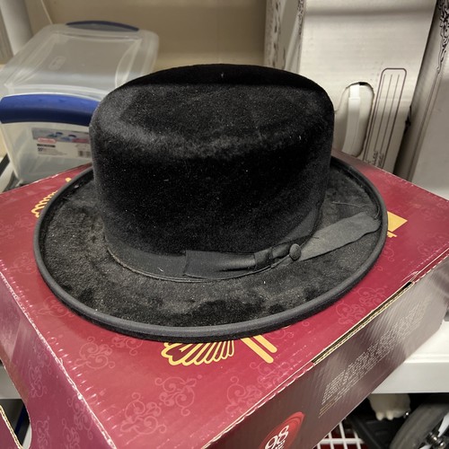 Ferster Hatters Jewish Hasidic Beaver Fur Black Hat, Size Medium, Free ...