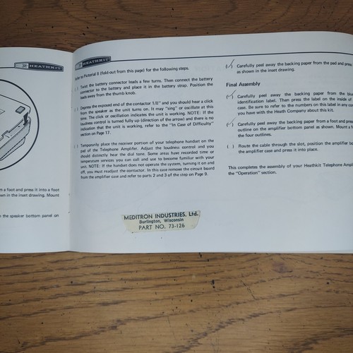 VINTAGE HEATHKIT ASSEMBLY MANUAL GD-1024 = TELEPHONE AMPLIFIER - 1973 | eBay