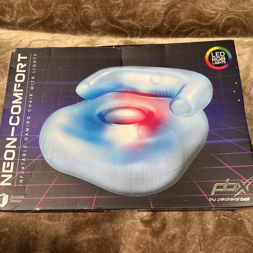 Cool Neon-Comfort Inflatable Gaming Chair with lights | eBay