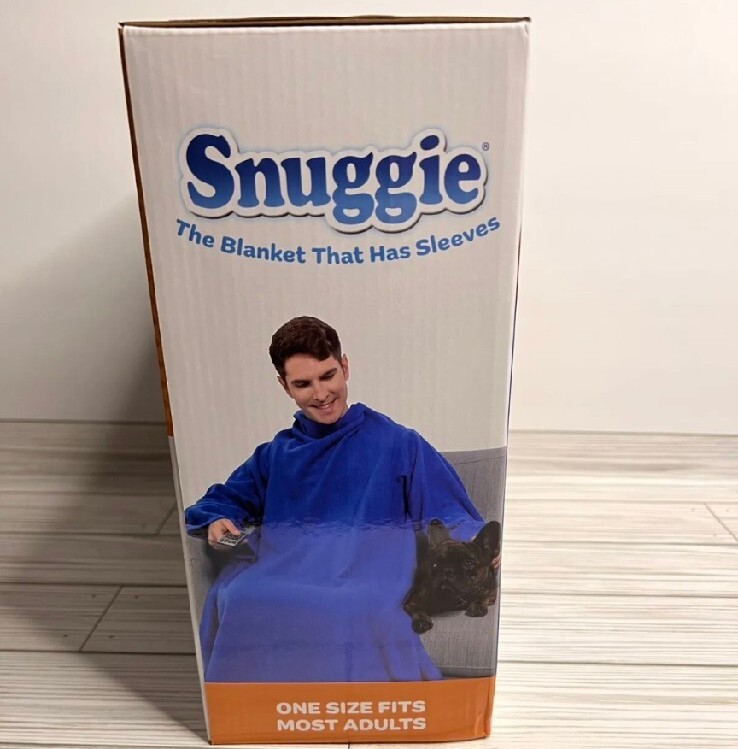 Snuggie- The Original Wearable Blanket Sealed Sleeves Warm Cozy Super ...