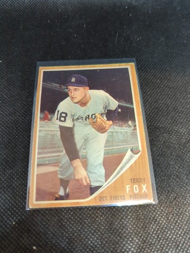 1962 TOPPS TERRY FOX DETROIT TIGERS #196 | eBay