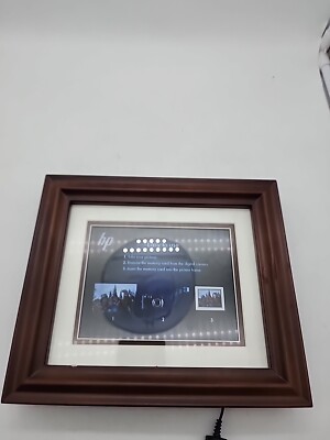 HP 7 Inch Wooden Digital Picture Frame df730 READ 844149050515| eBay