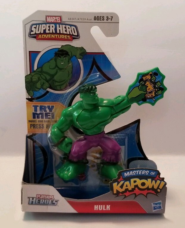 Playskool Heros Marvel Superhero Adventures Masters Of Kaboom Hulk RARE ...