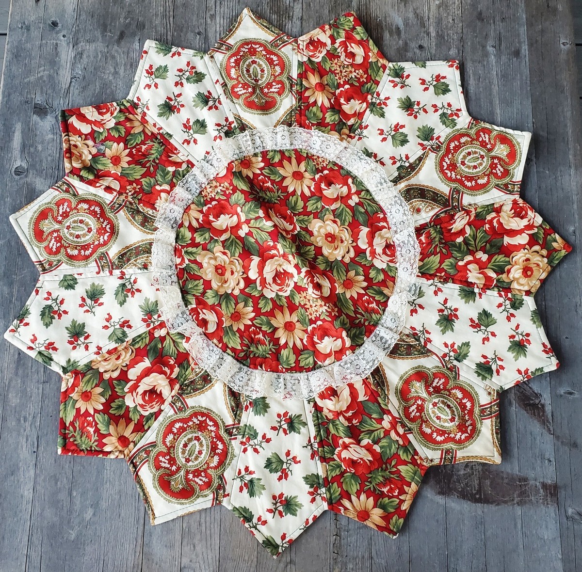 Quilted Table Centerpieces