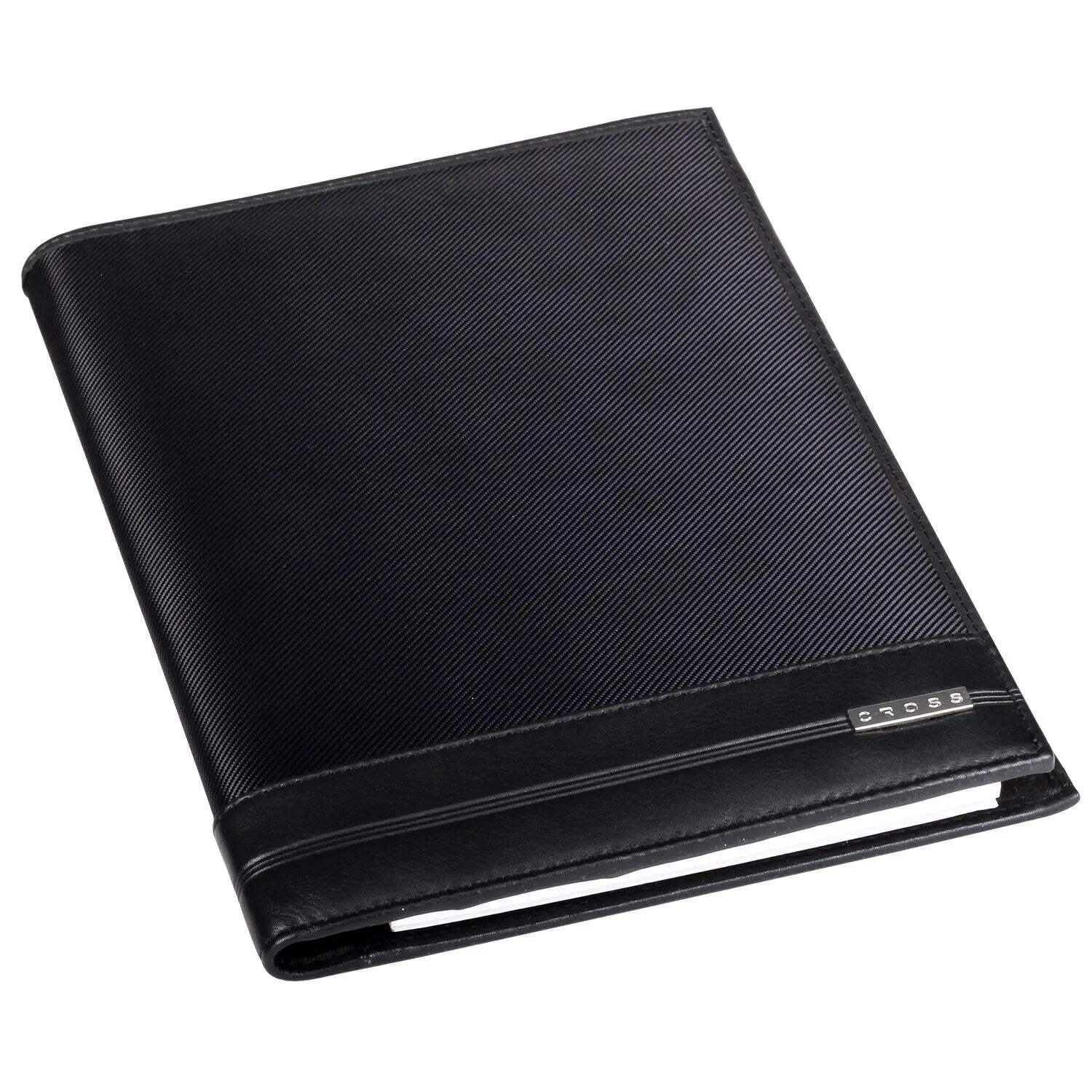 CROSS Men's Genuine Leather and Nylon Junior padfolio with Agenda Pen ...