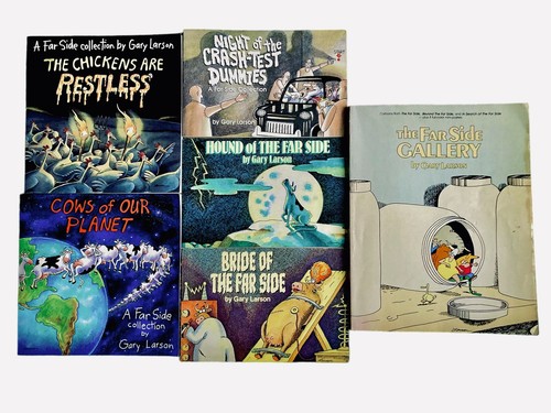 Lot Of 6 FAR SIDE by Gary Larson - Bride Hound Crash Test Cows Chickens ...