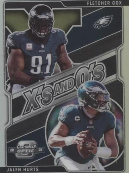 2021 Panini Contenders Optic - Xs and Os #XO-12 Jalen Hurts, Fletcher ...