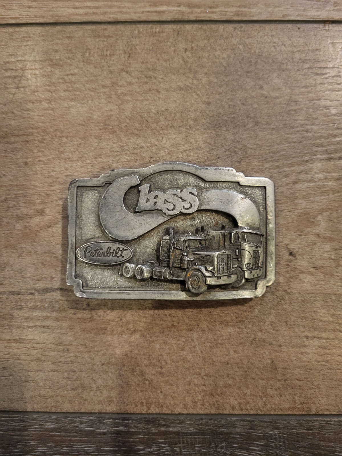 Vintage 85 Belt Buckle Peterbilt Class Big Rig Semi Trucks Tonkin F-42 ...