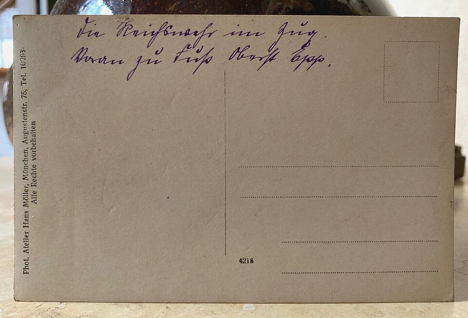 POST WWI GERMAN "FREIKORPS EPP" LEADER "FRANZ RITTER v EPP" PHOTO ...