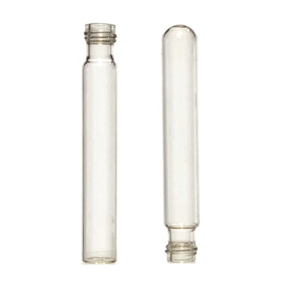 13x100mm Threaded Test Tubes, 7ml, Boro. glass, No caps, Round (Case ...