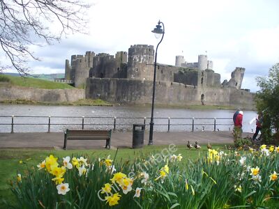 Photo 12x8 Park at Caerphilly Castle Caerphilly/Caerffil The medieval ...