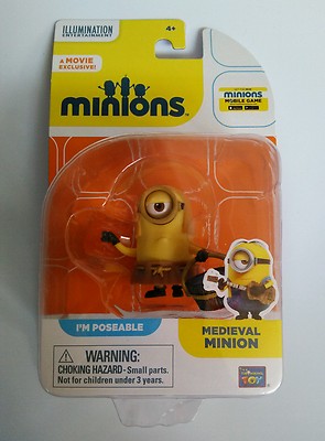 MINIONS™ A MOVIE EXCLUSIVE "MEDIEVAL MINION" POSEABLE 2" ACTION FIGURE ...