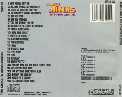 THE KINKS ULTIMATE COLLECTION [CASTLE] NEW CD | eBay