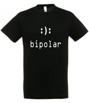 BIPOLAR :): T Shirt available in Black or Pink Novelty | eBay UK