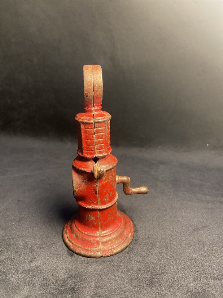 Vintage Cast Iron Gas Pump 5” | eBay