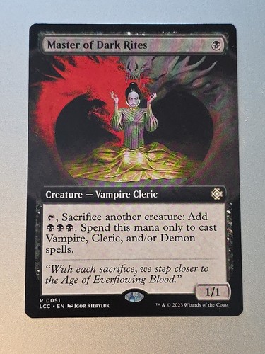 Master of Dark Rites (Extended Art) Commander: the Lost Caverns of ...