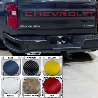 Red Raised Tailgate Plastic Letters Inserts Chevrolet Silverado 2019 ...