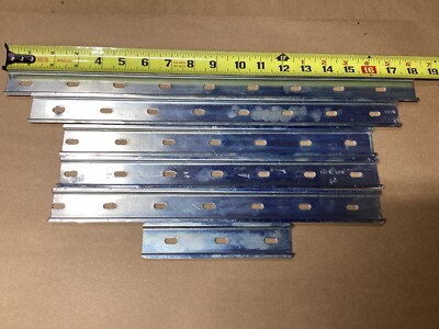 LOT OF 6 DIN Slotted Rails Metal #121G61PR7 | eBay