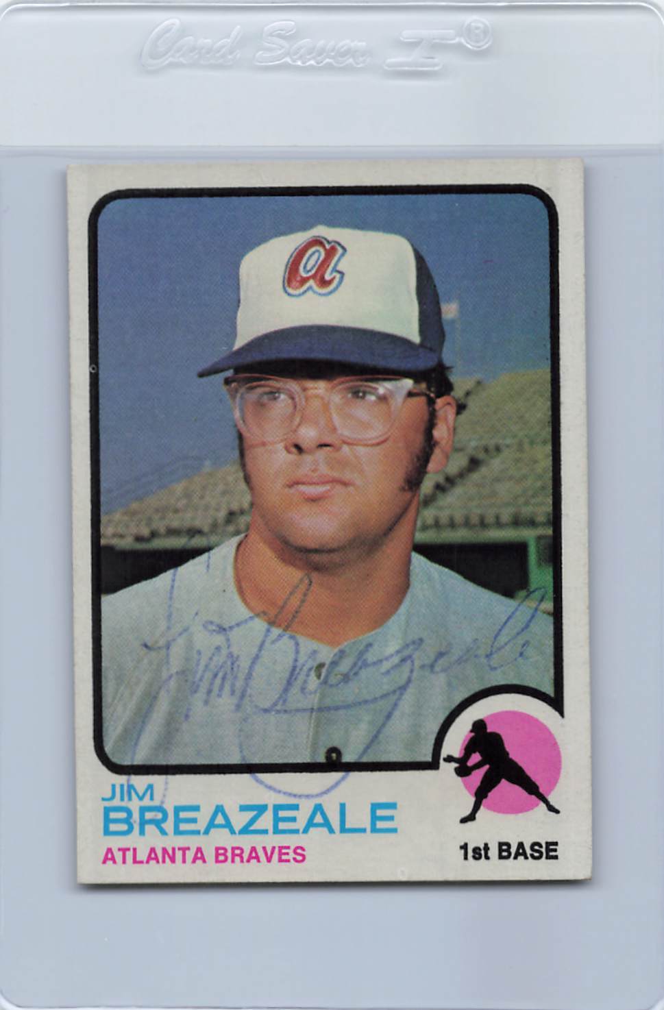 1973 Topps #33 Jim Breazeale Braves Signed Auto *G2564 | eBay