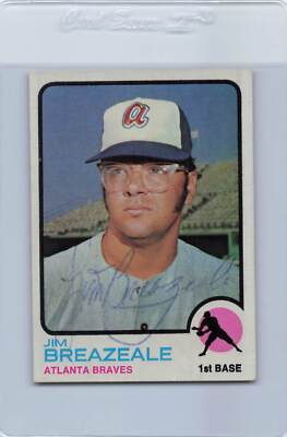1973 Topps #33 Jim Breazeale Braves Signed Auto *G2564 | eBay