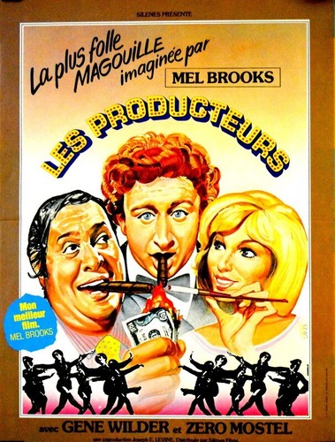 Gene Wilder Zero Mostel THE PRODUCERS Mel Brooks 1968FRENCH POSTER ...