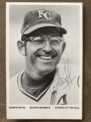 Vintage Cookie Rojas Autograph Photo Kansas City Royals MLB Auto AU ...