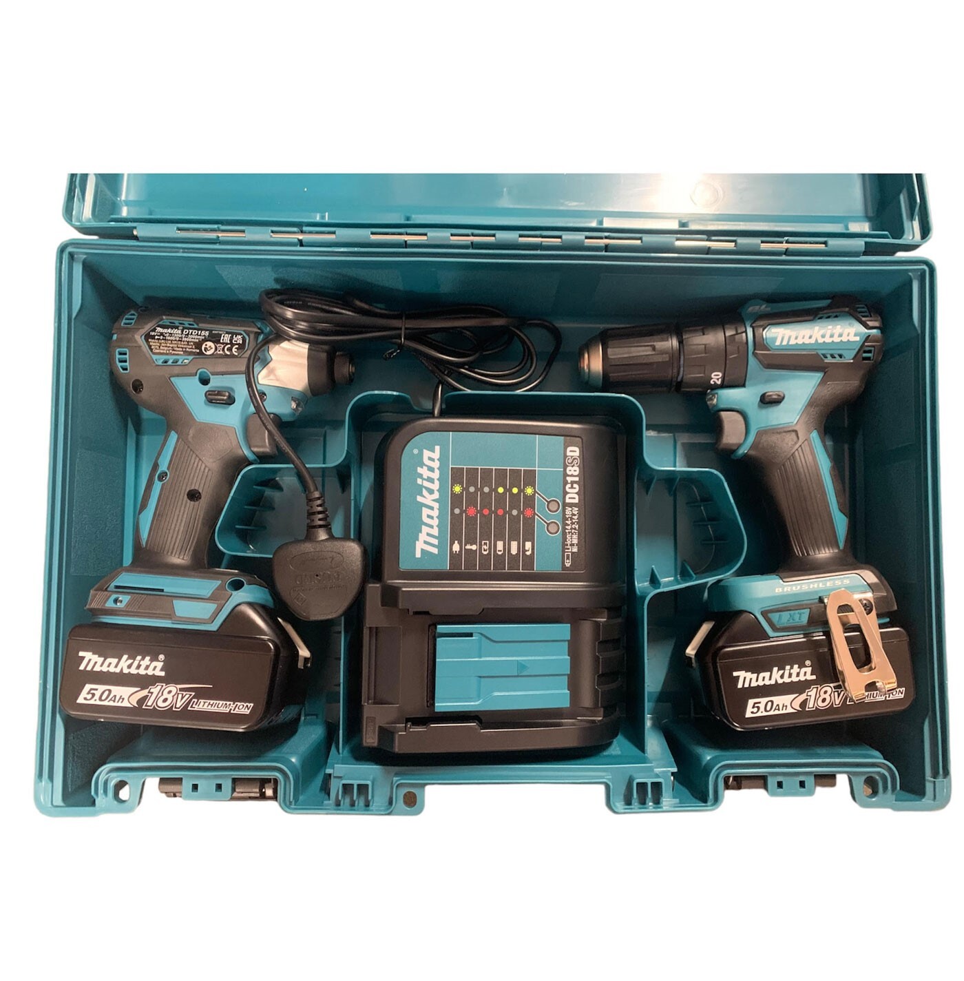 Makita 18v LXT Carry Case - Twin Pack DHP482 DHP452 DHP453 DTD152 ...
