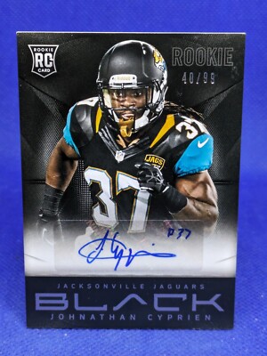 2013 Black Rookies Signatures /99 Jonathan Cyprien Johnathan #145 ...