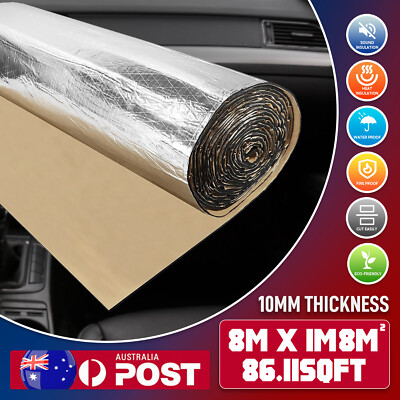 8㎡ Car Engine Bay Bonnet Sound Deadener Noise Insulation Foam Proofing ...