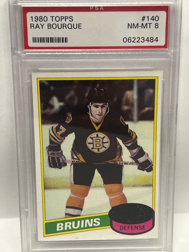 1980 TOPPS #140 RAY BOURQUE ROOKIE RC PSA 8 | eBay