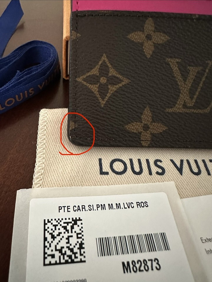 Louis Vuitton Monogram Card Holder Colormania Card Case Rose (Hot Pink ...