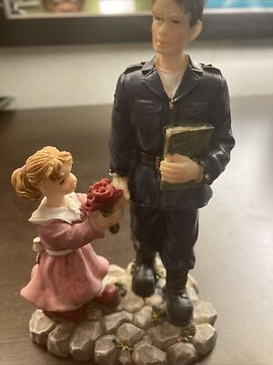 K's Collection Heros Helping People Soldier Girl W/ Flowers Figurine Size 5.3 | eBay
