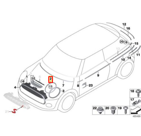 Genuine BMW OEM 51137449210 Trim Ring Headlight Right for sale online ...
